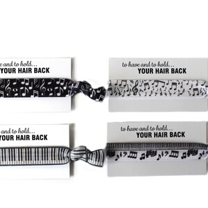 Music Notes Hair Ties-music-black White-to Have and to Hold Your Hair ...