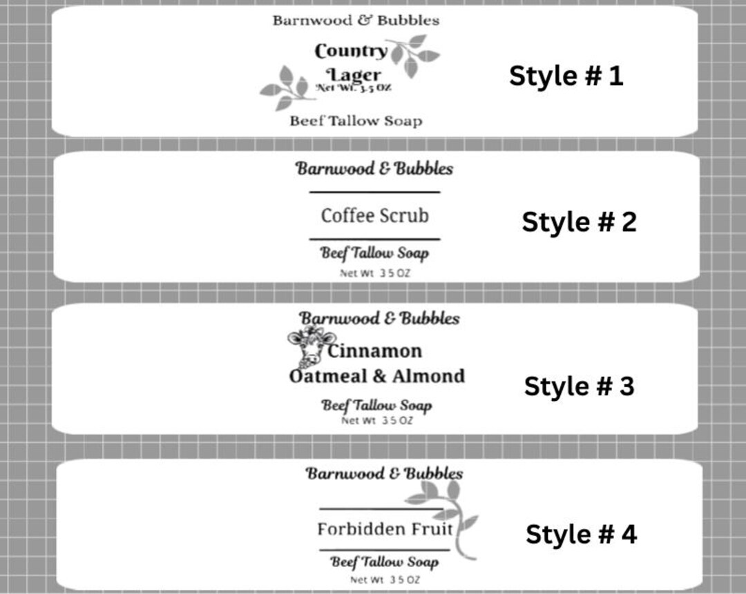 Custom Soap Bar Labels | Personalized Soap Wraps - Etsy