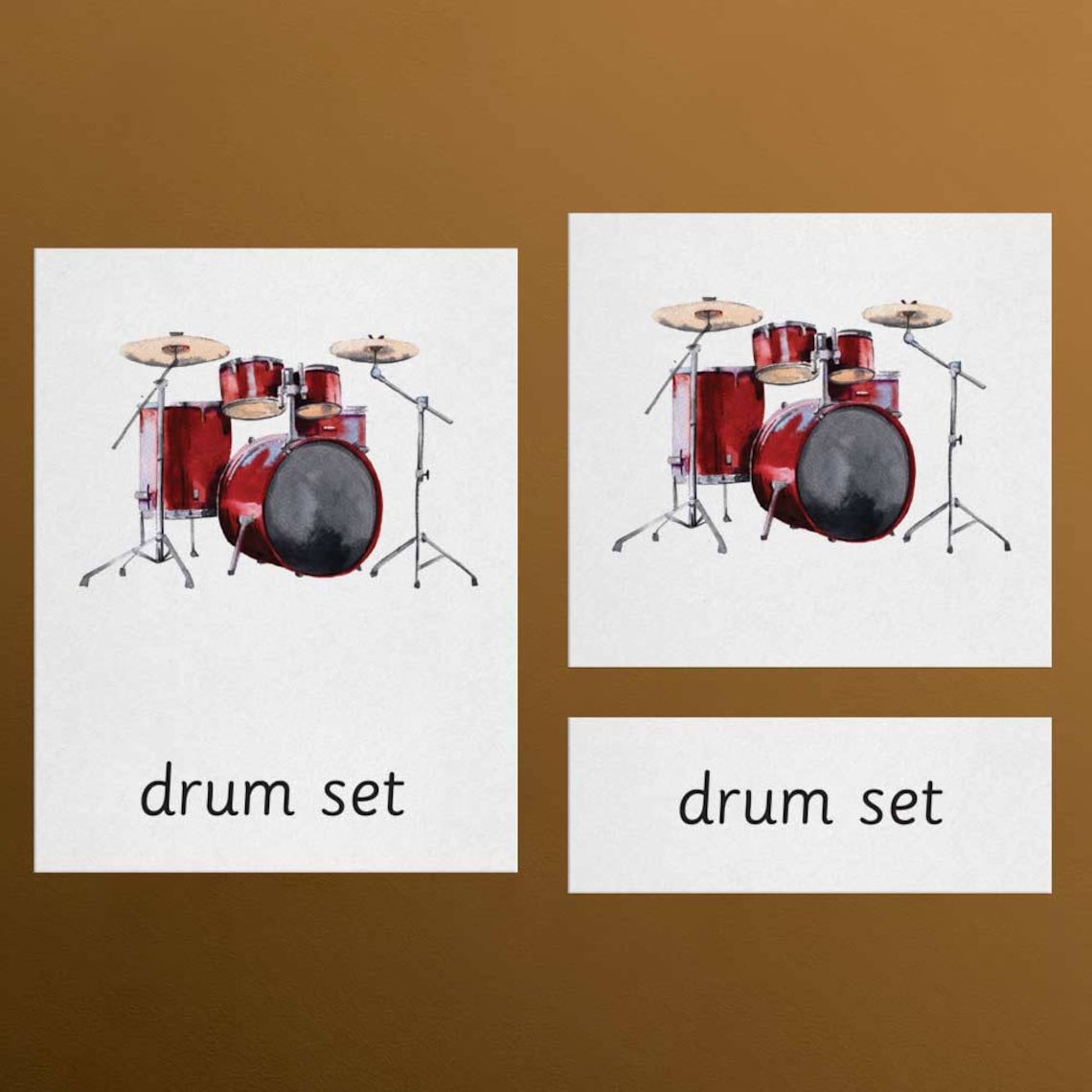 3-part Cards: Musical Instruments (printable PDF) - Etsy