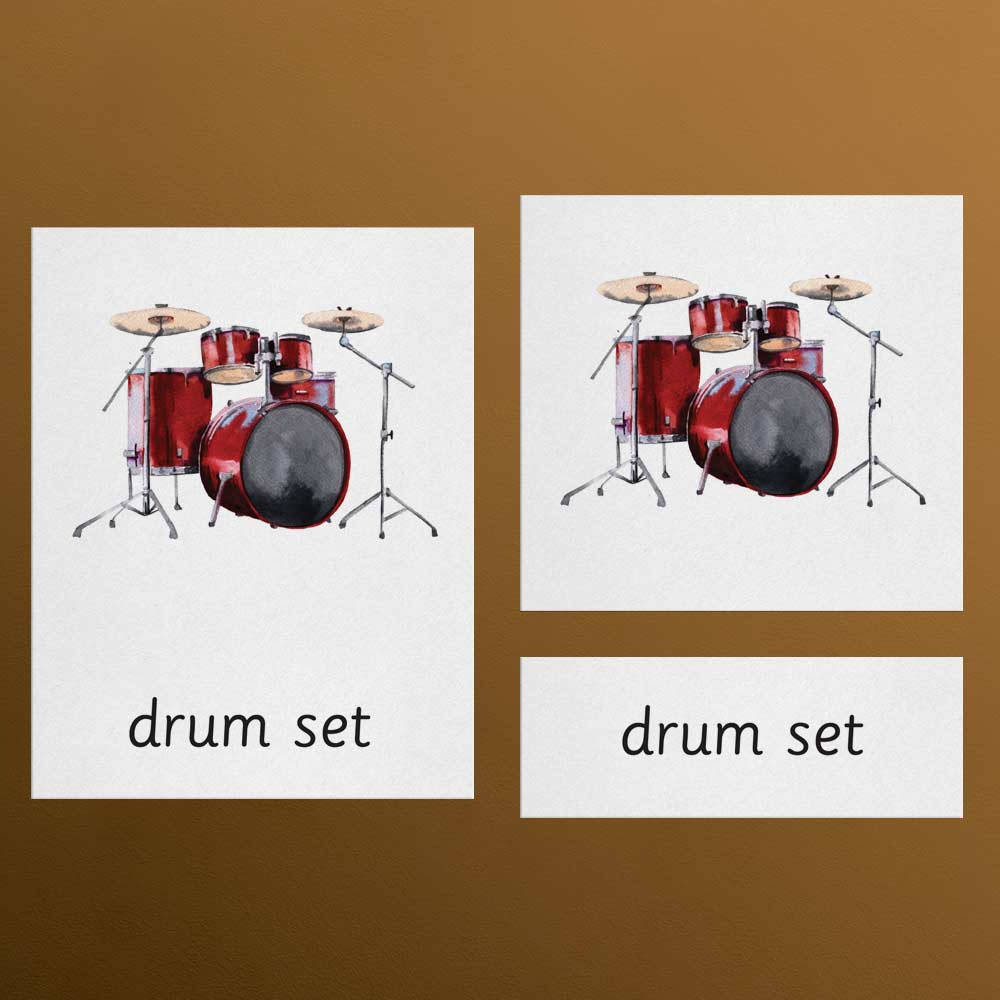 3-part Cards: Musical Instruments (printable PDF) - Etsy
