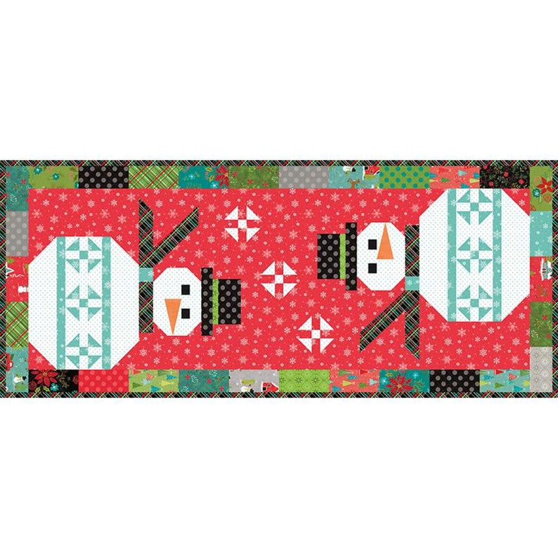 Snowman Table Runner Boxed Kit - Etsy