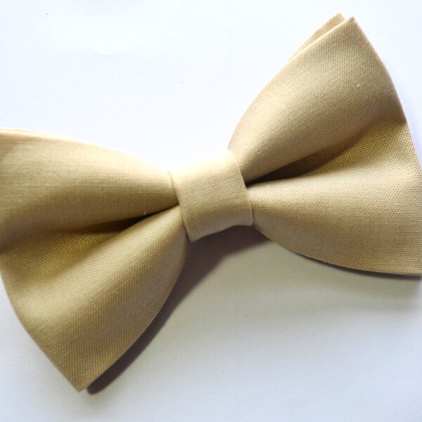 Beige Bow Tie - Etsy