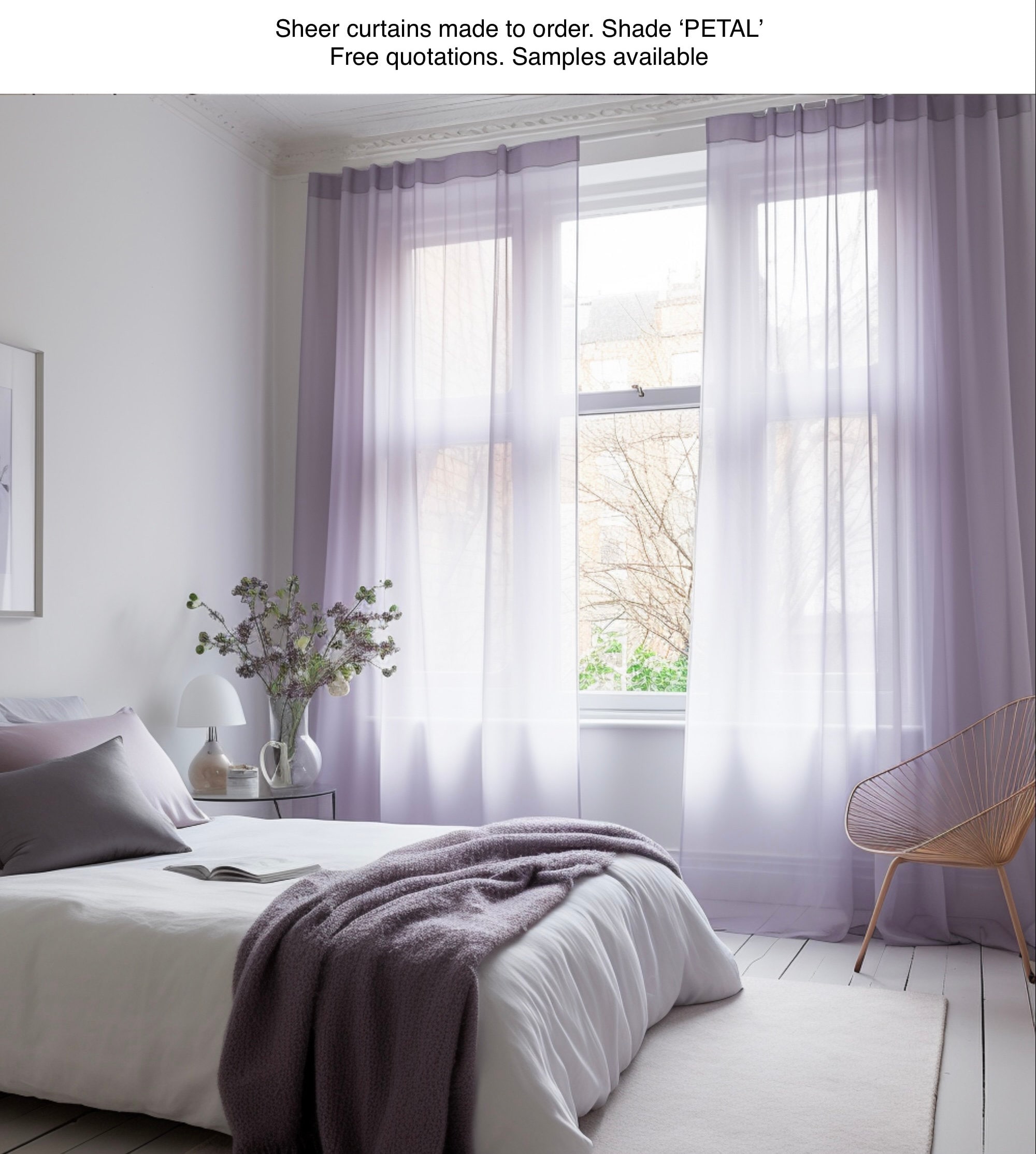 Sheer FABRIC SAMPLE for Made to Measure Curtains. Window Treatment ...