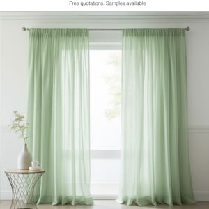 Sheer FABRIC SAMPLE for Made to Measure Curtains. Window Treatment ...