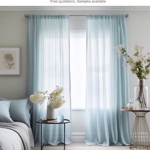 Sheer FABRIC SAMPLE for Made to Measure Curtains. Window Treatment ...