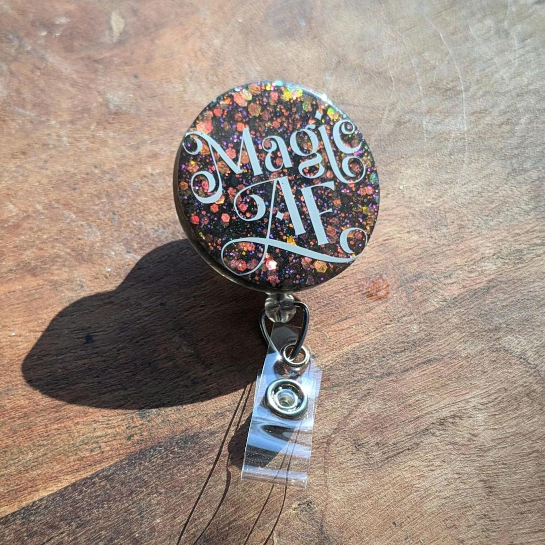 Magical AF Badge Holder - Etsy