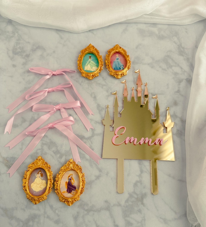 Princess Cake Kit DIY Princess Birthday Cake Decoration Luxury Pink ...