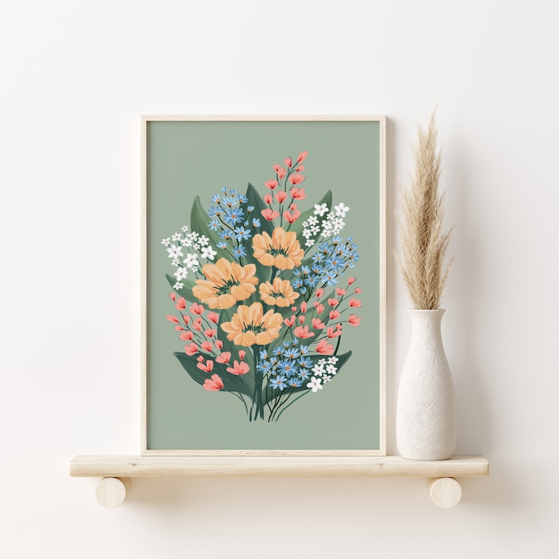 Flower Wall Art - Etsy