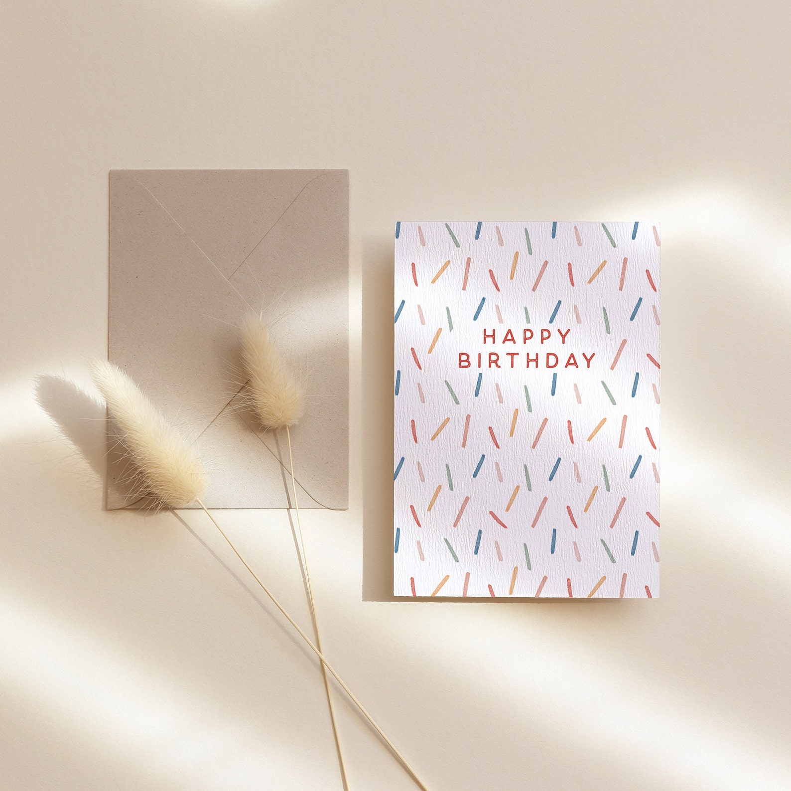 Happy Birthday Card Colourful Birthday Card Sprinkles | Etsy