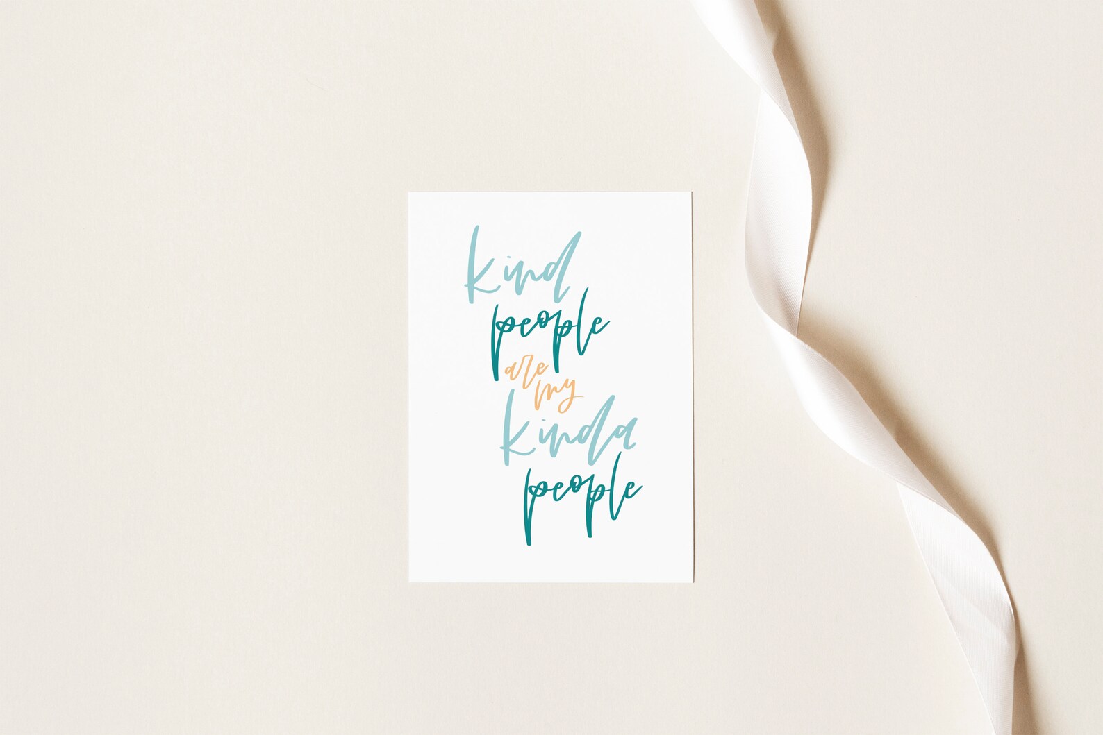 Kind People Are My Kinda People Print - Kindness Prints - Inspirational ...