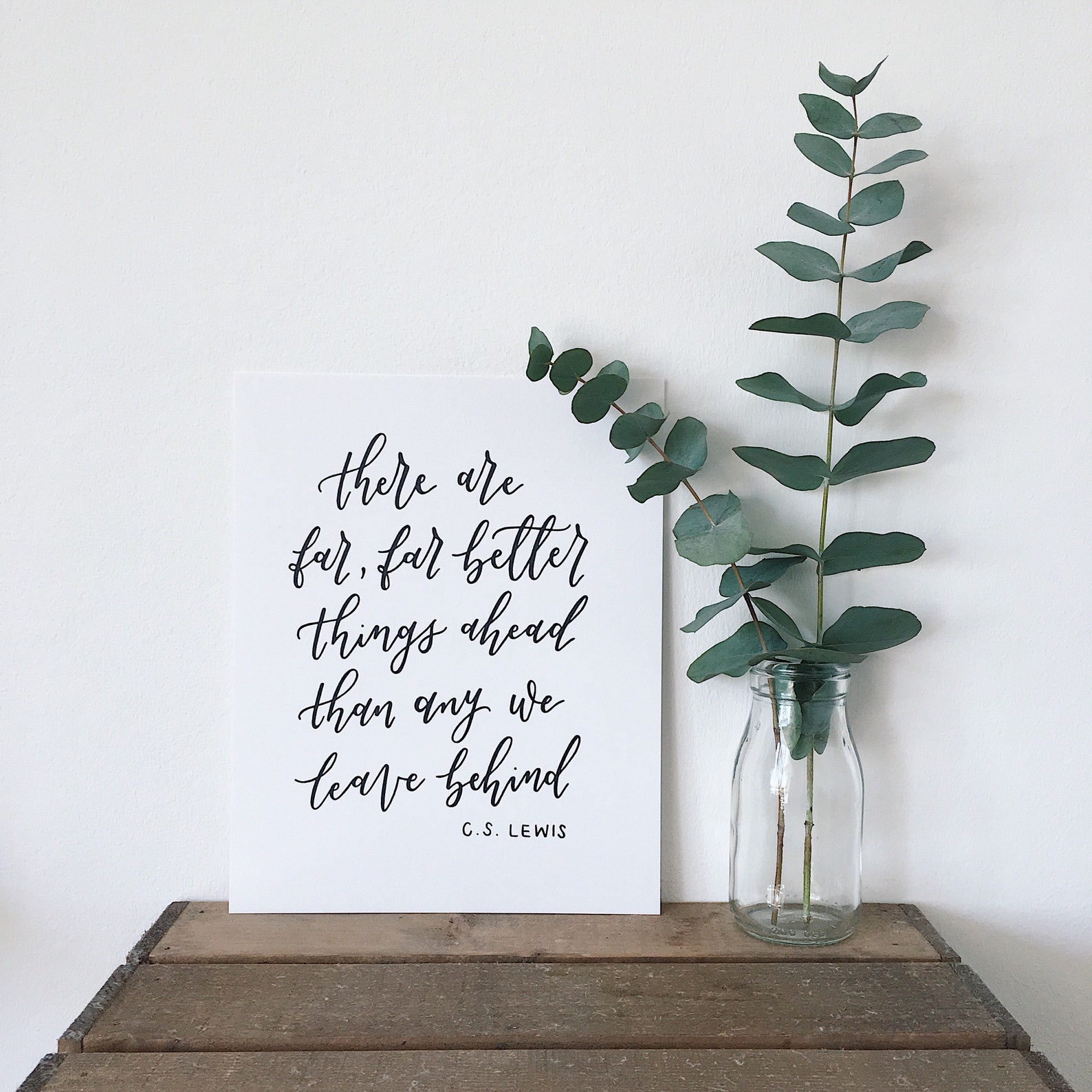 There Are Far Far Better Things Ahead Hand Lettered Print - Etsy