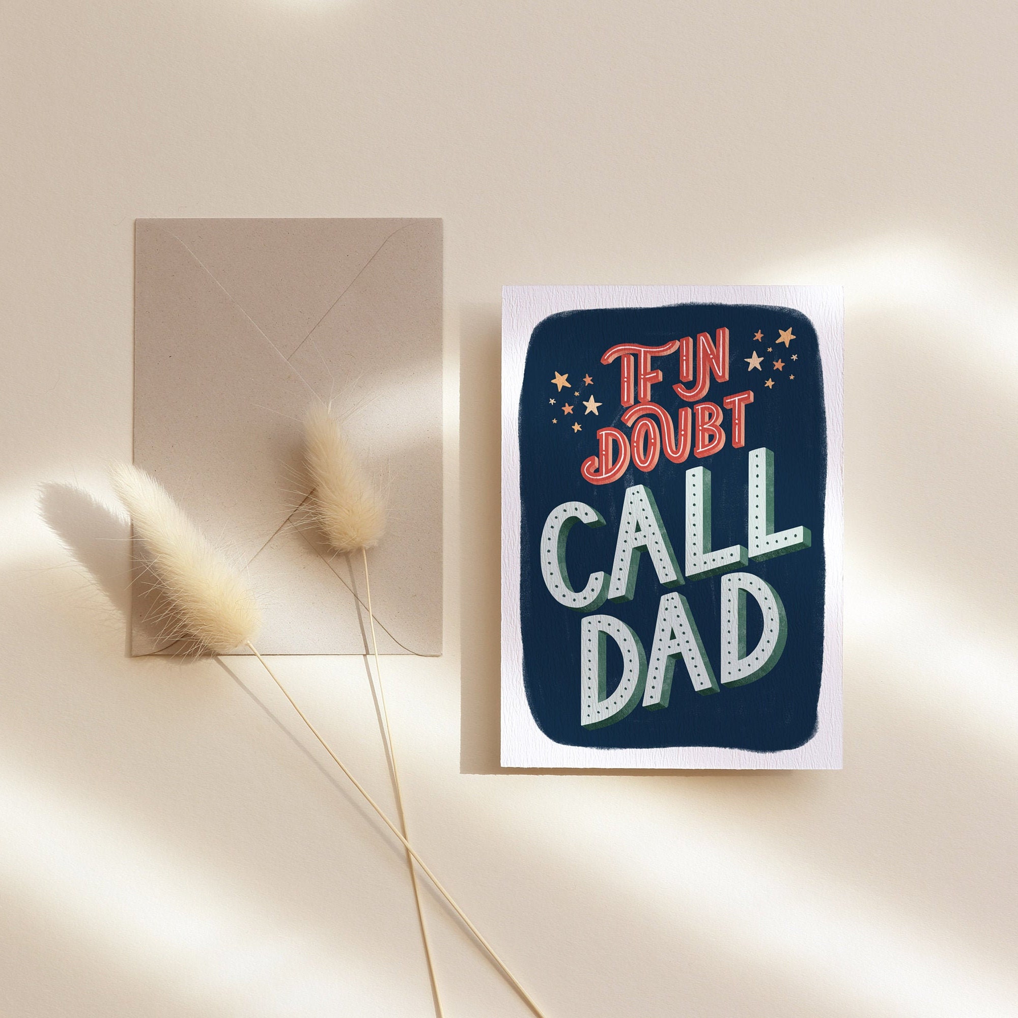 Father's Day Card If in Doubt Call Dad Card Funny - Etsy UK