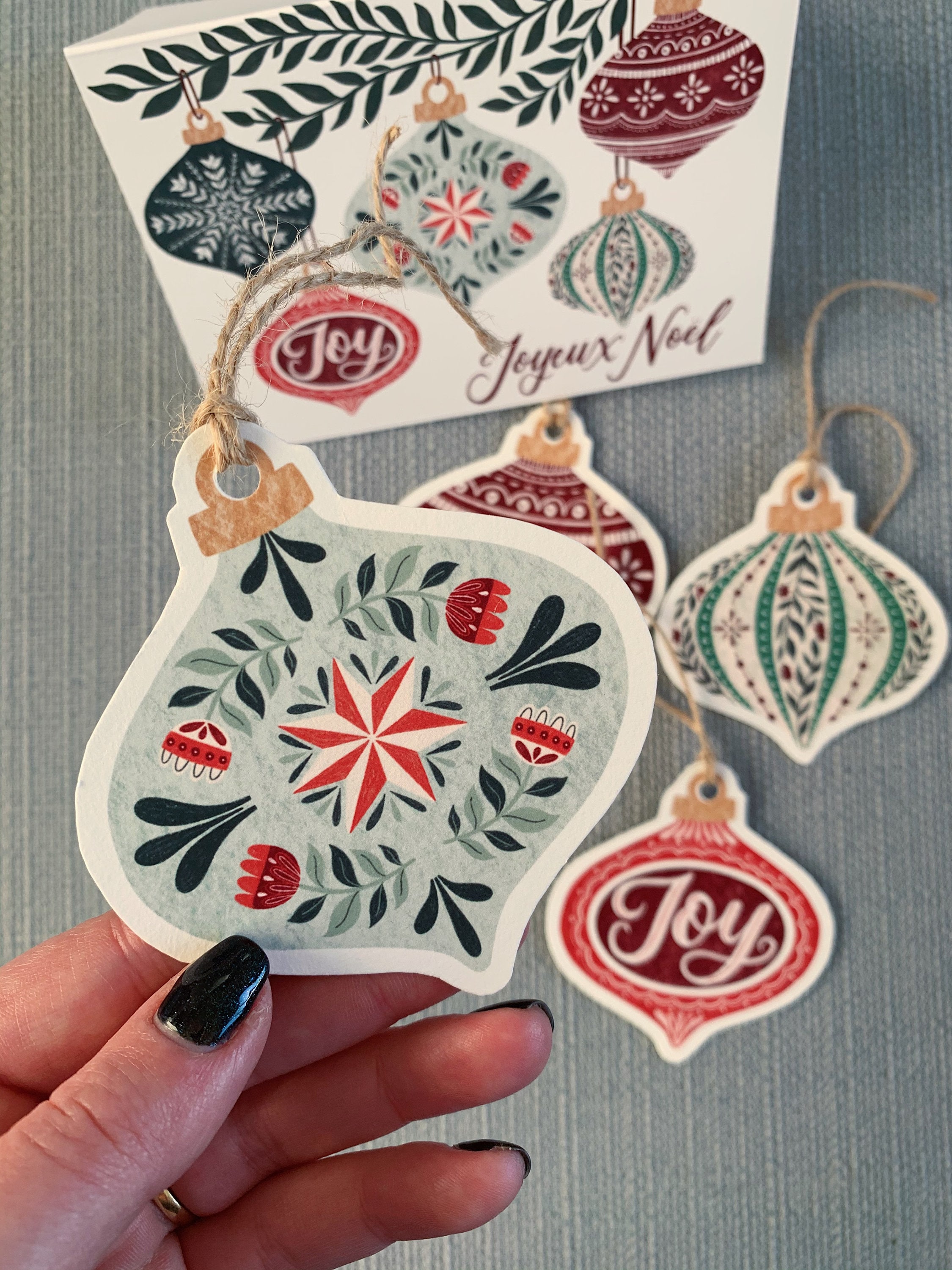 Christmas Bauble Gift Tags Scandi Christmas Gift Tags | Etsy Canada