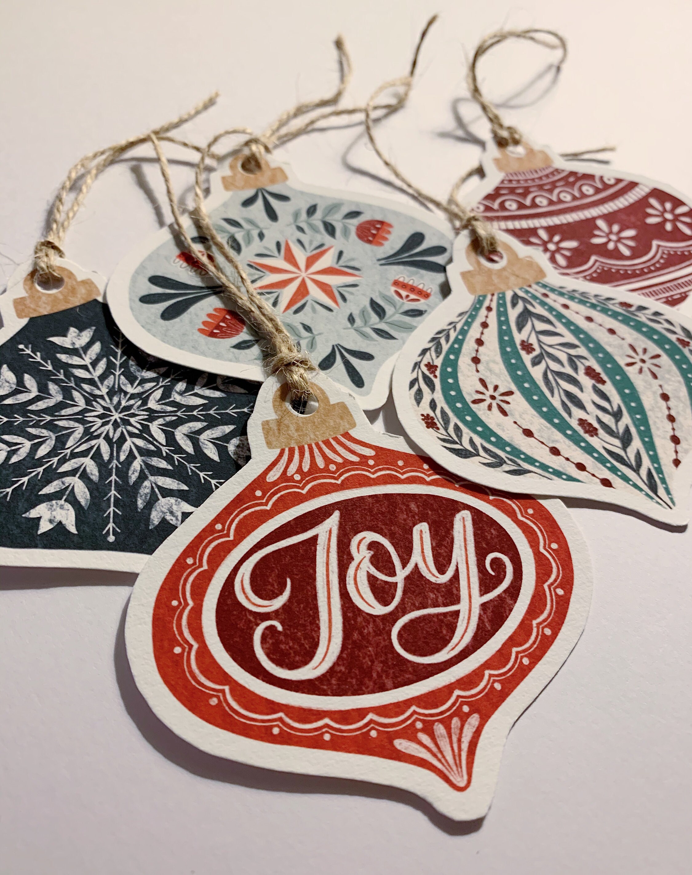 Christmas Bauble Gift Tags Scandi Christmas Gift Tags | Etsy Canada