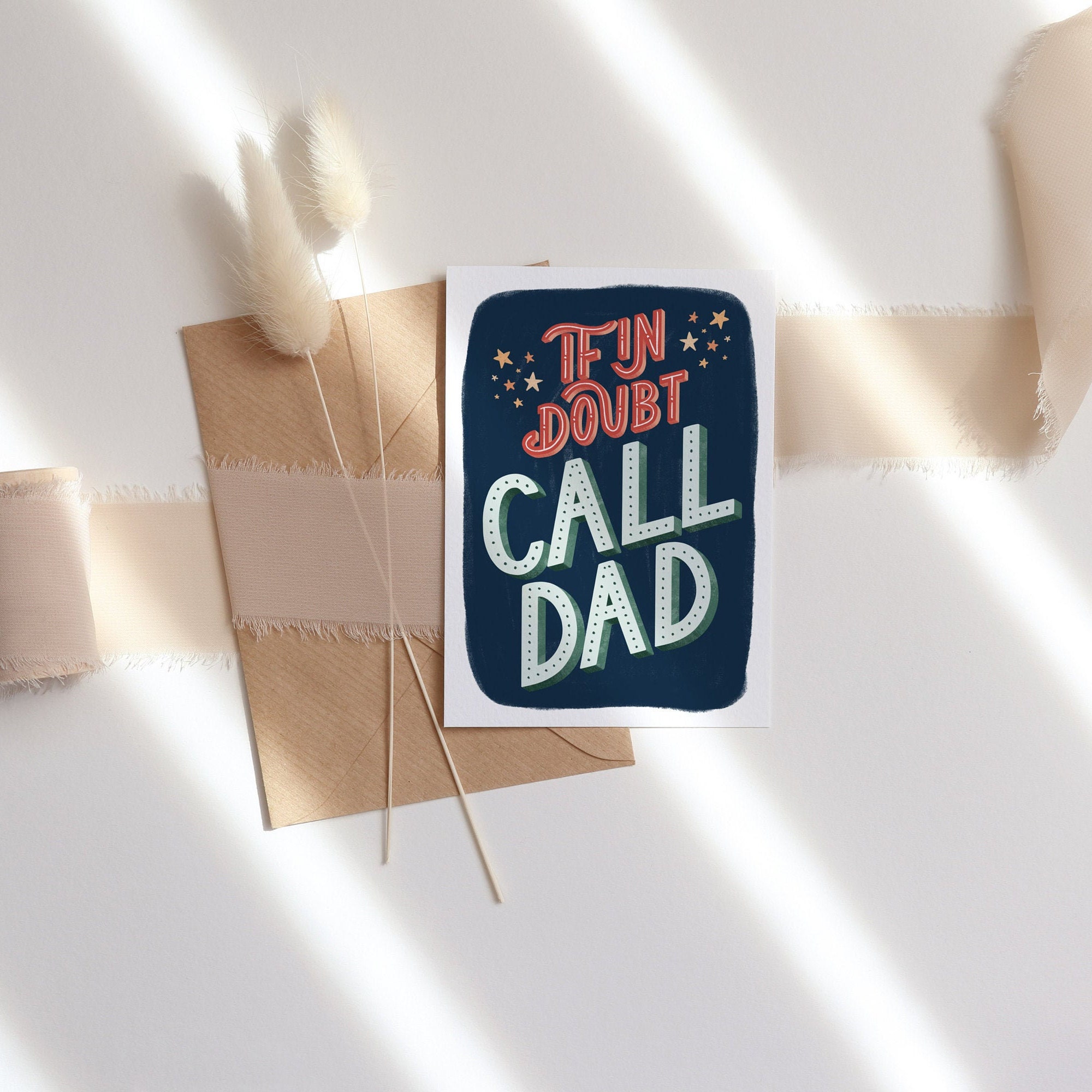 Father's Day Card If in Doubt Call Dad Card Funny - Etsy UK