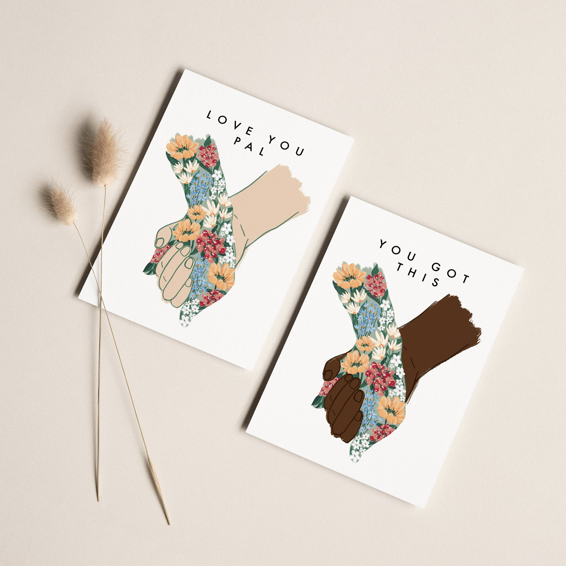 You got this card Just because card Friendship card | Etsy