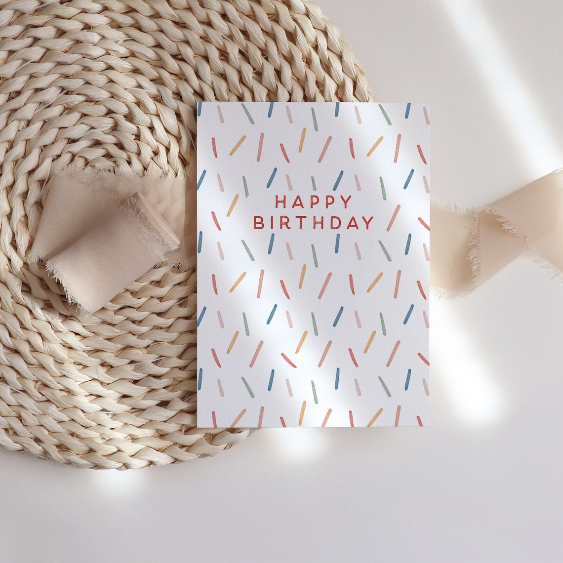 Happy Birthday Card Colourful Birthday Card Sprinkles | Etsy