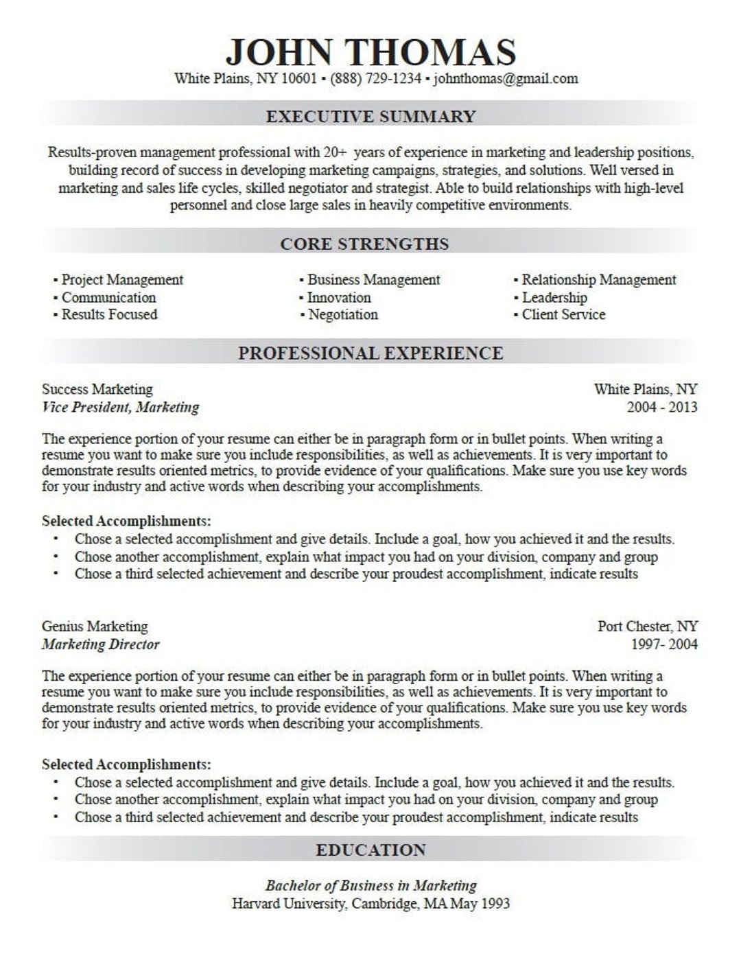 Professional Resume Writing: Custom Resume Design & Career Advice - Etsy