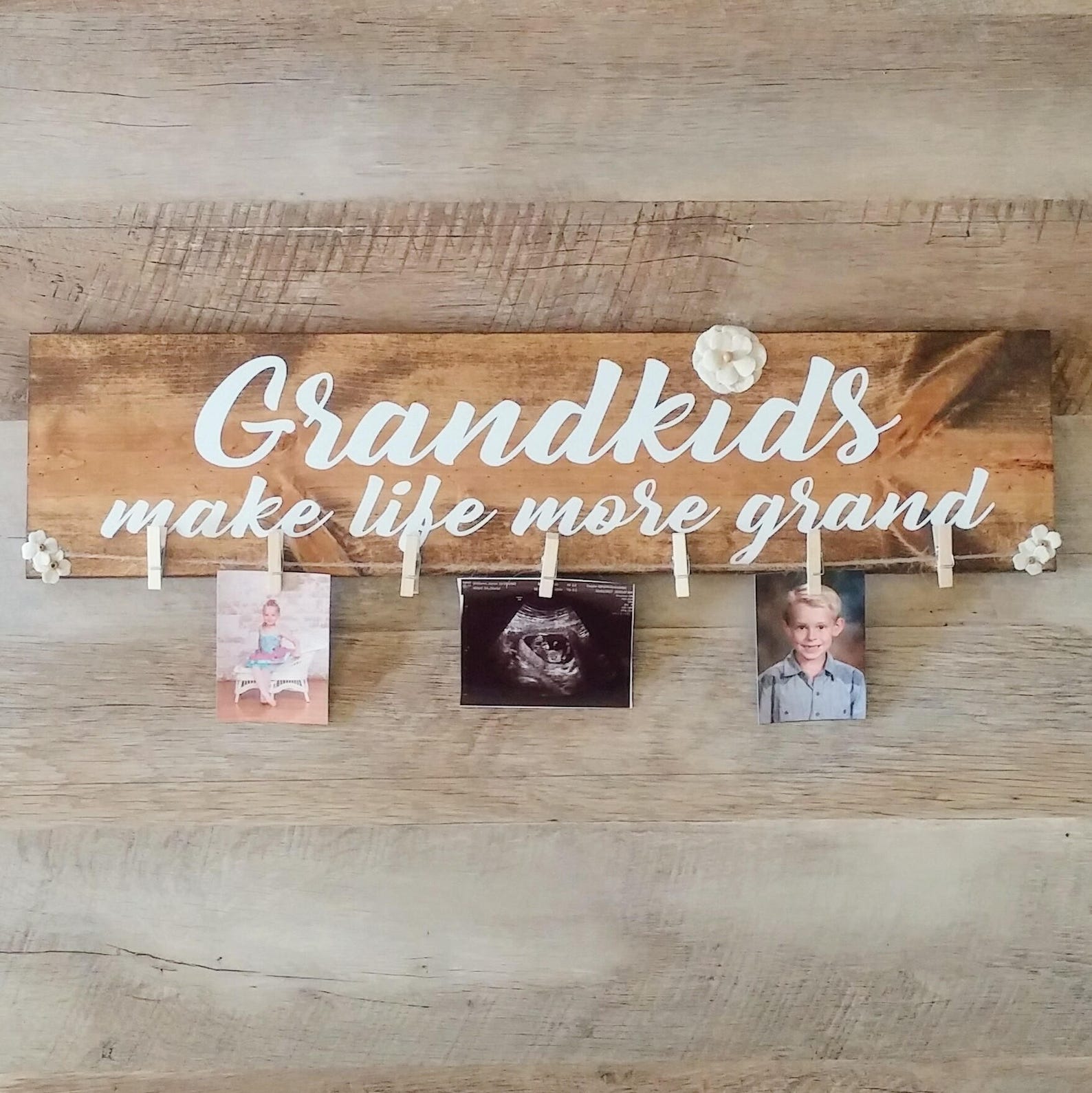 GRANDKIDS Sign Grandchildren Sign Make Life More Grand | Etsy