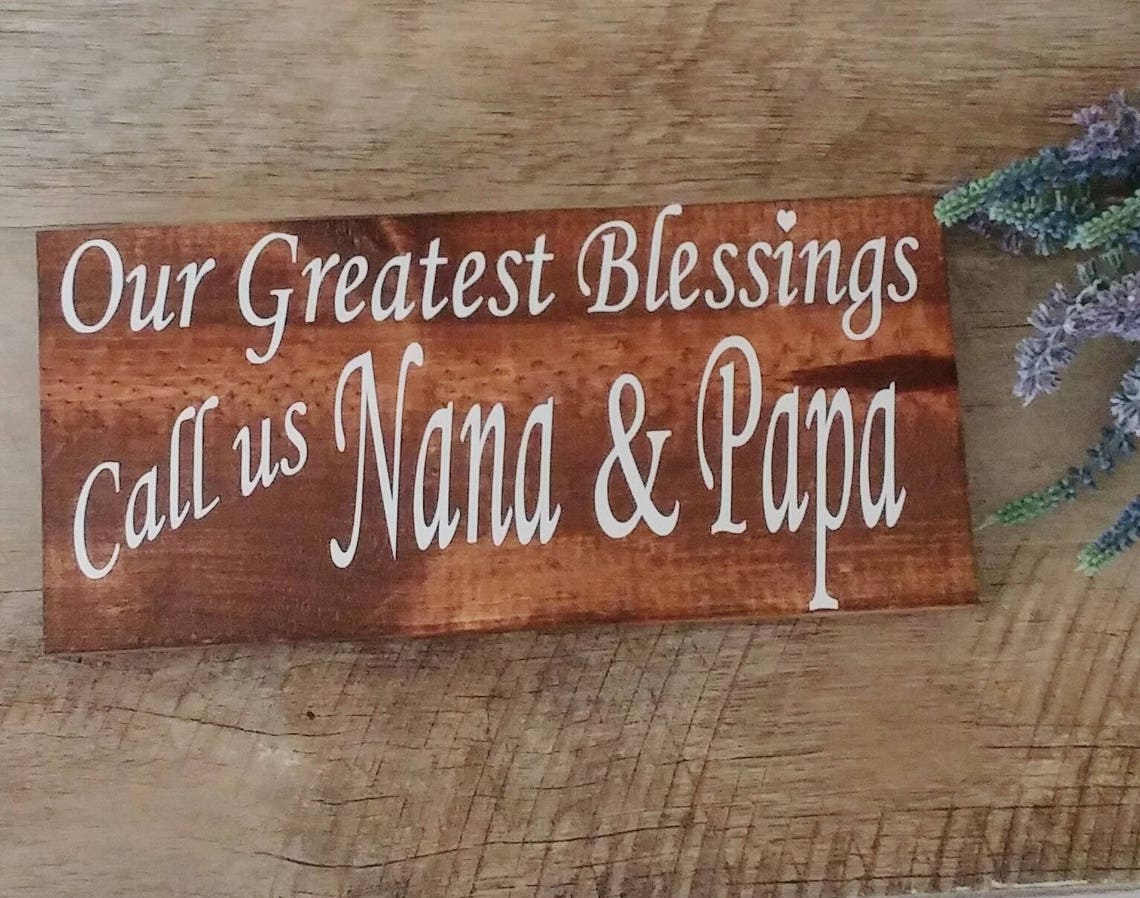 GRANDKIDS Sign Grandchildren Sign Grandparents Sign - Etsy