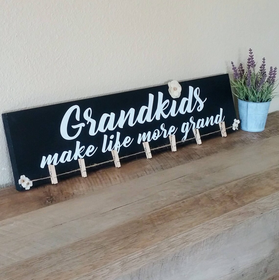 GRANDKIDS Sign Grandchildren Sign Make Life More Grand | Etsy