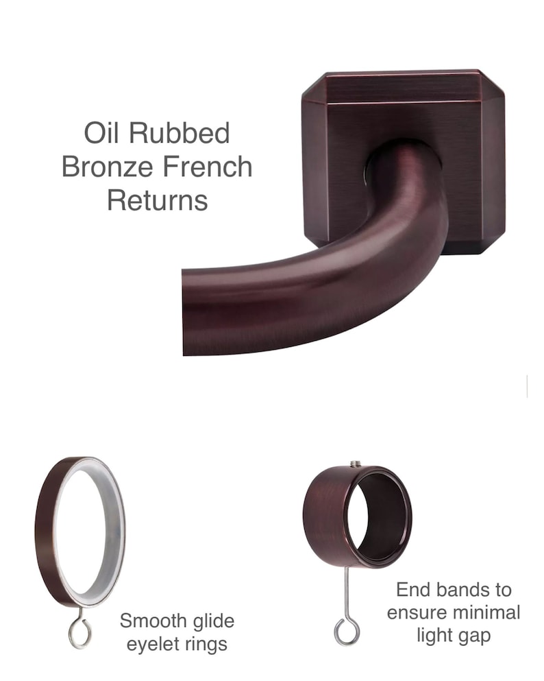 French Return Rod Set W Rings - Etsy