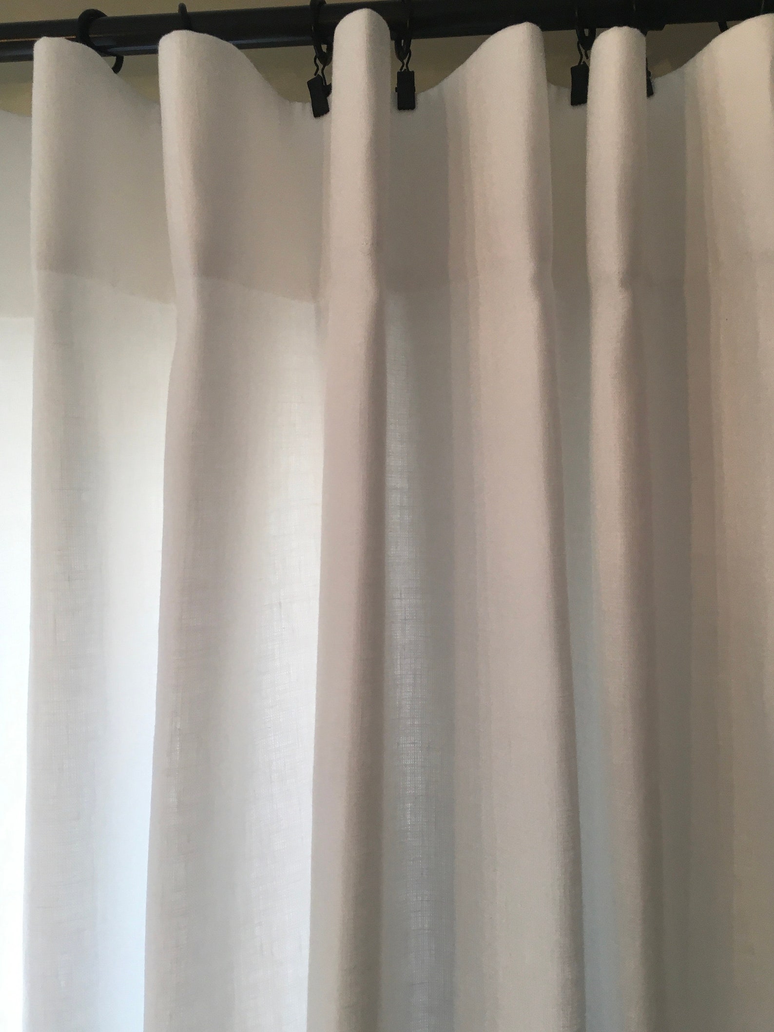 Linen Curtain Panel Fully Lined Any Size Many Color Choices - Etsy