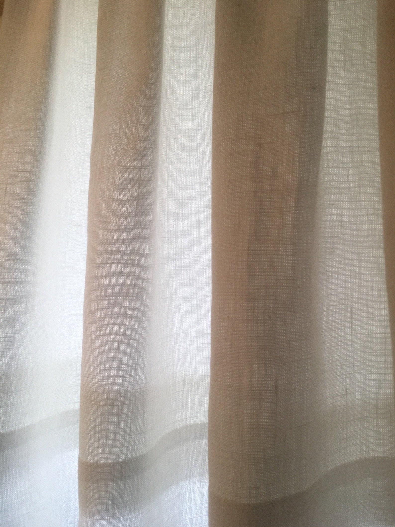 Linen Curtain Panel Fully Lined Any Size Many Color Choices | Etsy