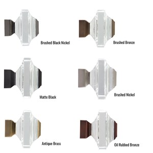 Beveled Glass Square Finial, Rod and Ring Set - Etsy