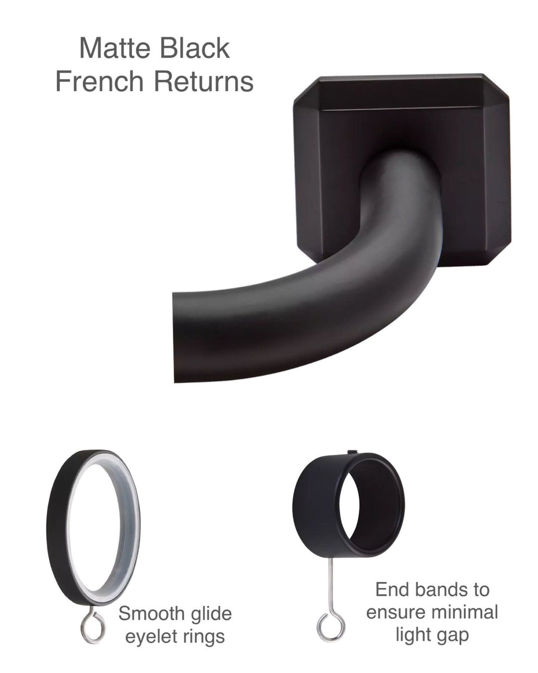 French Return Rod Set W Rings - Etsy