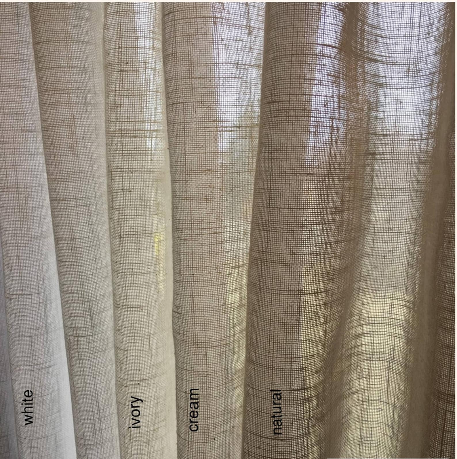 114" Wide Sheer Curtian Panel - 5 Colors - Any Length. - Etsy