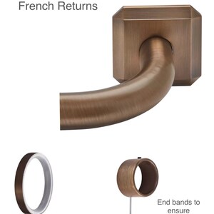 French Return Rod Set W Rings - Etsy