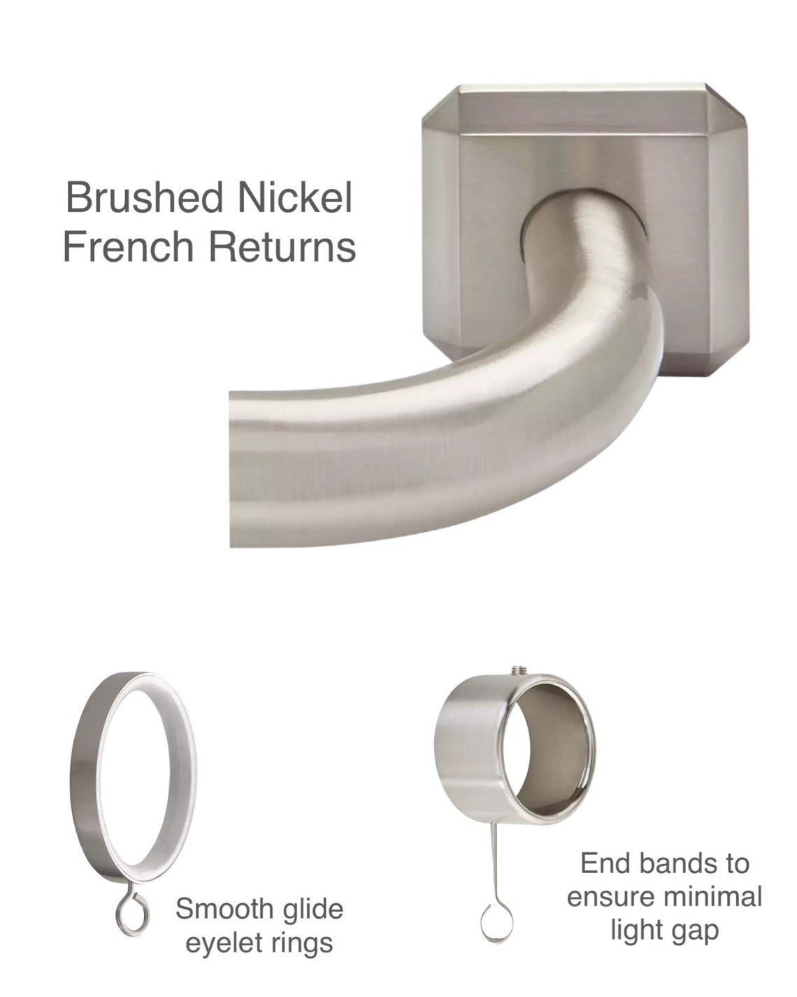 French Return Rod Set W Rings - Etsy