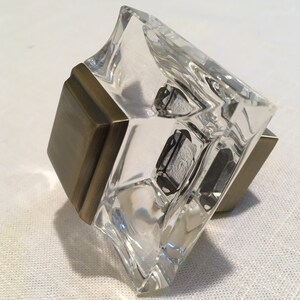 Beveled Glass Square Finial, Rod and Ring Set - Etsy