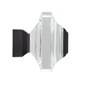 Beveled Glass Square Finial, Rod and Ring Set - Etsy