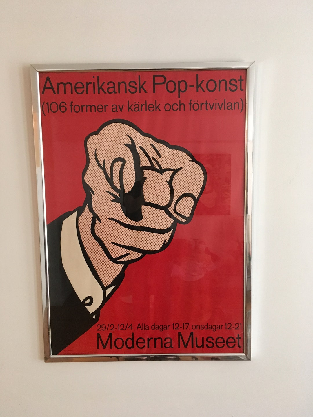 Vintage Lichtenstein Art Exhibit Poster - Etsy