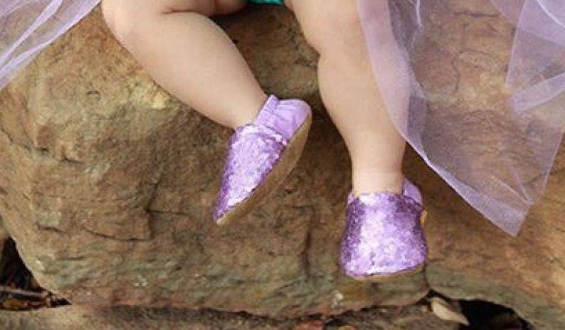 Purple Sequin Shoes Mermaid Shoes - Etsy