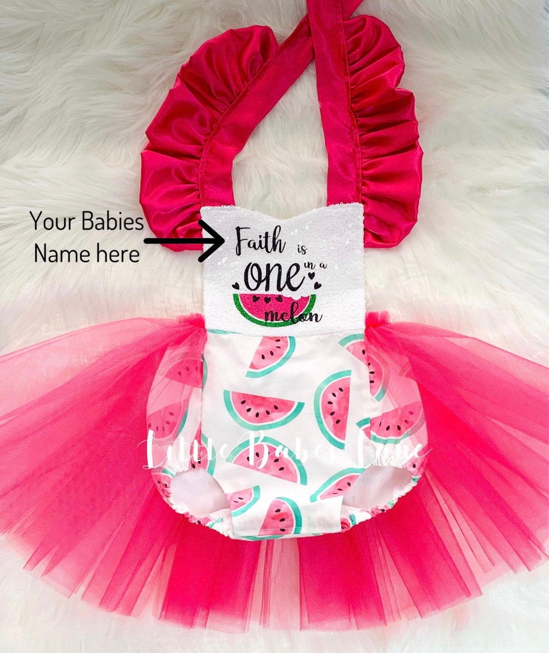 Watermelon Birthday Outfit, Personalized Birthday Outfit, Watermelon ...