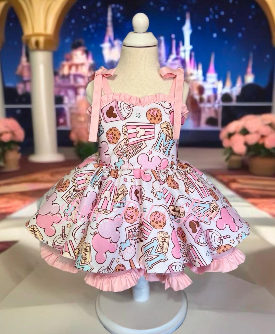 Toddler Disney Snacks Dress, Theme Park Treat Outfit, Cute Girls ...