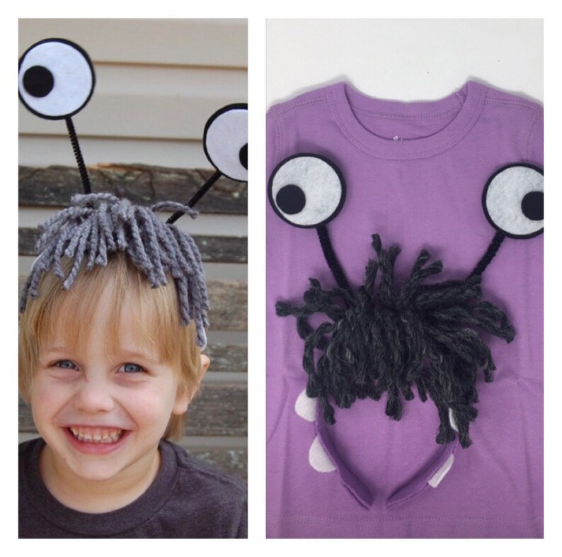 Boo Monster Headband Boo Purple Outfit Boo Toddler Child - Etsy