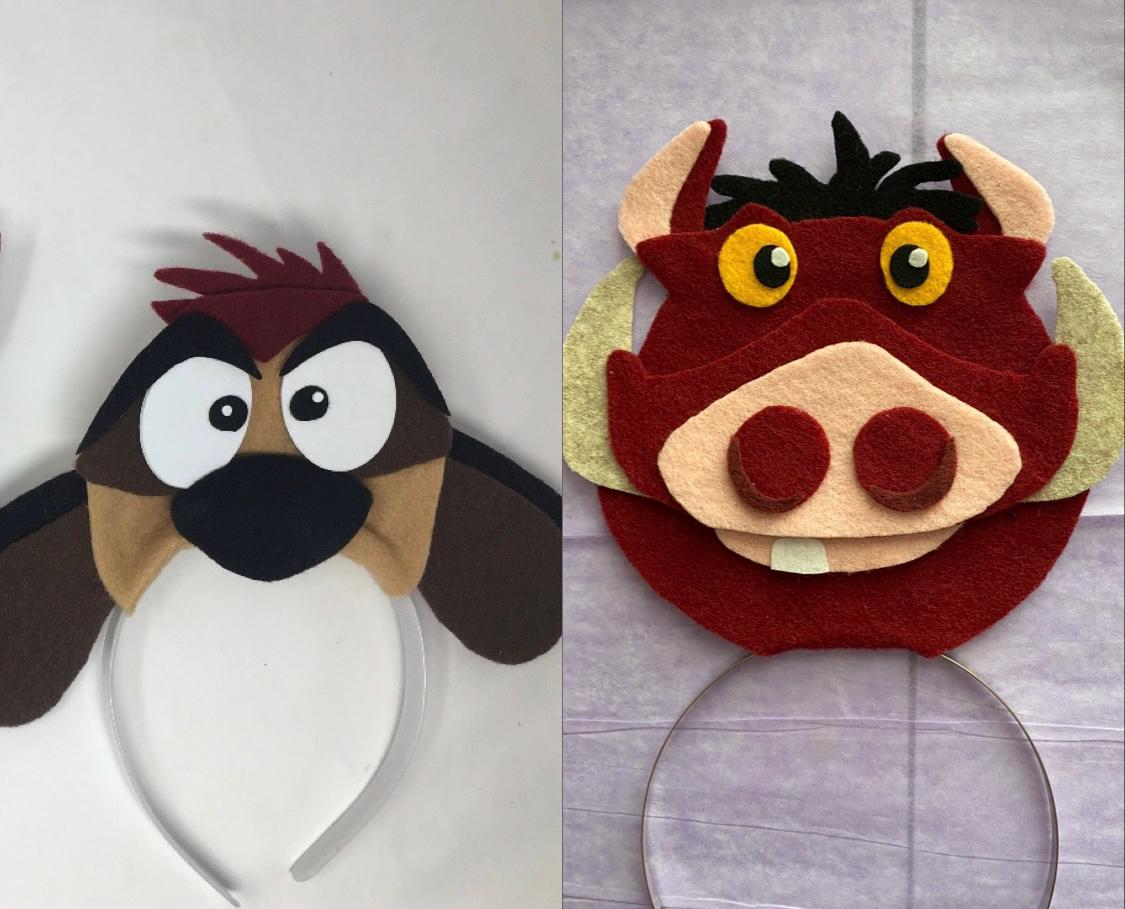 Pumbaa Costume, Timon Costume, Timon and Pumbaa Halloween, Pumbaa Hat ...