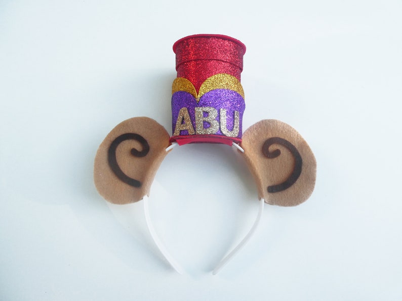 Abu Headband Aladdin Headband Glitter Monkey Costume | Etsy Abu Headband Aladdin Headband Glitter Monkey Costume | Etsy