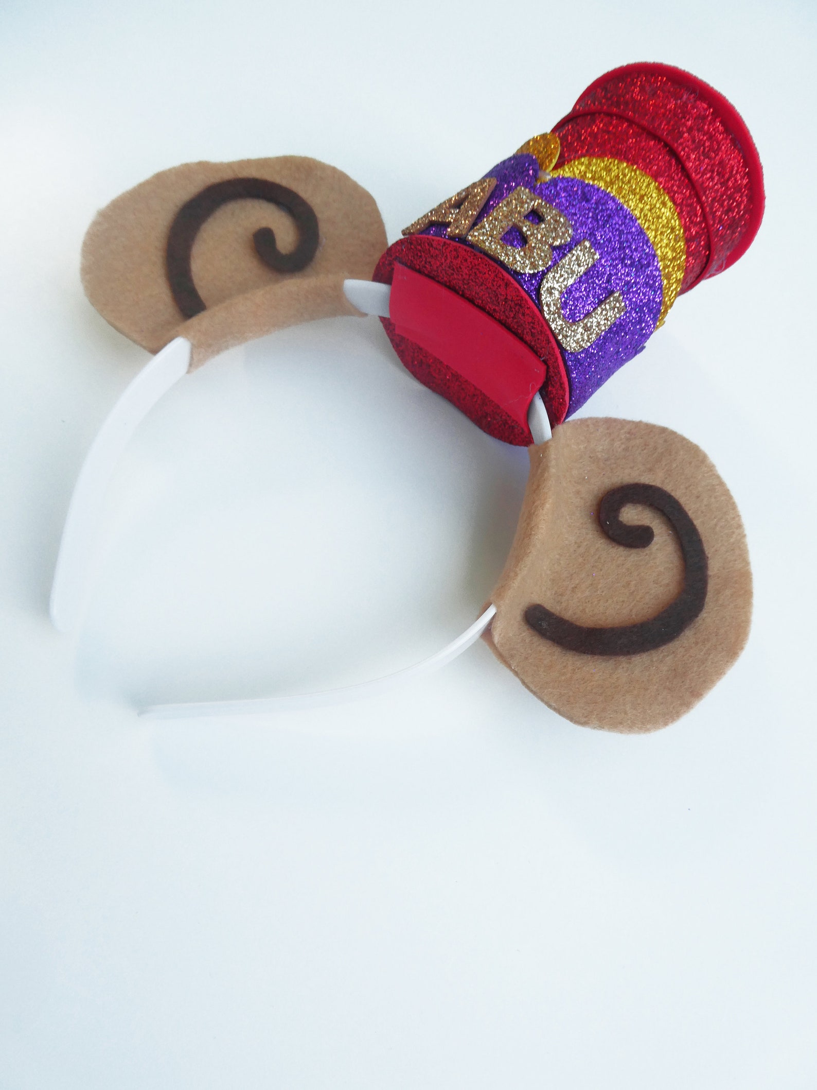 Abu Headband Aladdin Headband Glitter Monkey Costume | Etsy Abu Headband Aladdin Headband Glitter Monkey Costume | Etsy