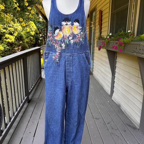 Handpainted Overalls - Etsy