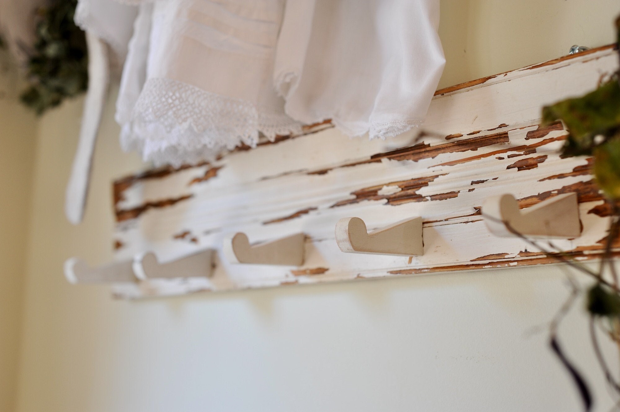 Handmade Peg Rack Reclaimed Antique Trim Lumber With Chippy - Etsy