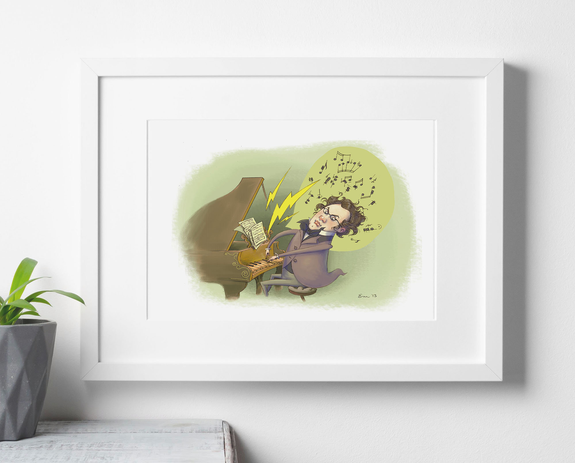 Franz Schubert Art Print Digital Download 11 X 14" | Piano Player Music ...