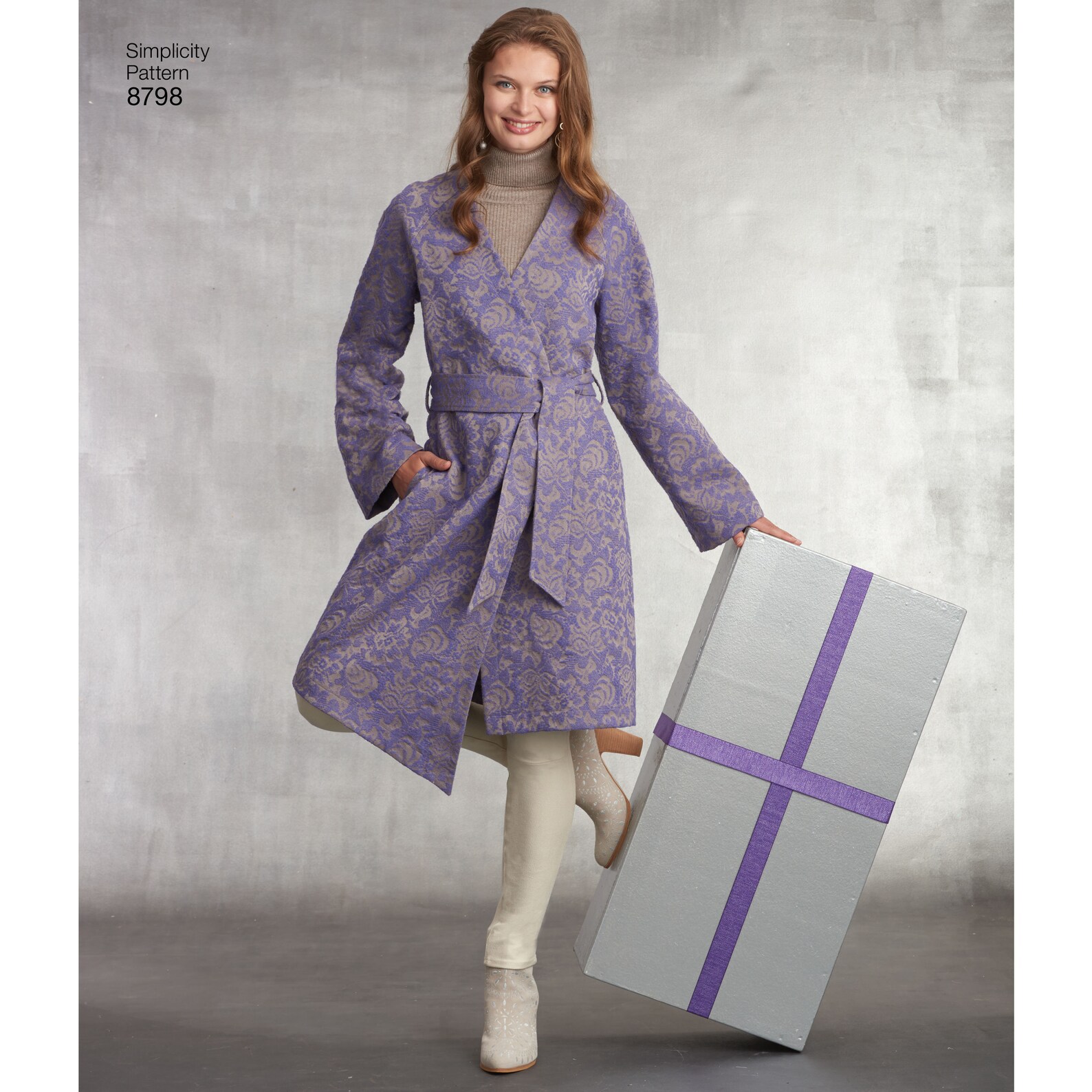 Misses' Unlined Coat With Tie Belt - Simplicity 8798 - Etsy