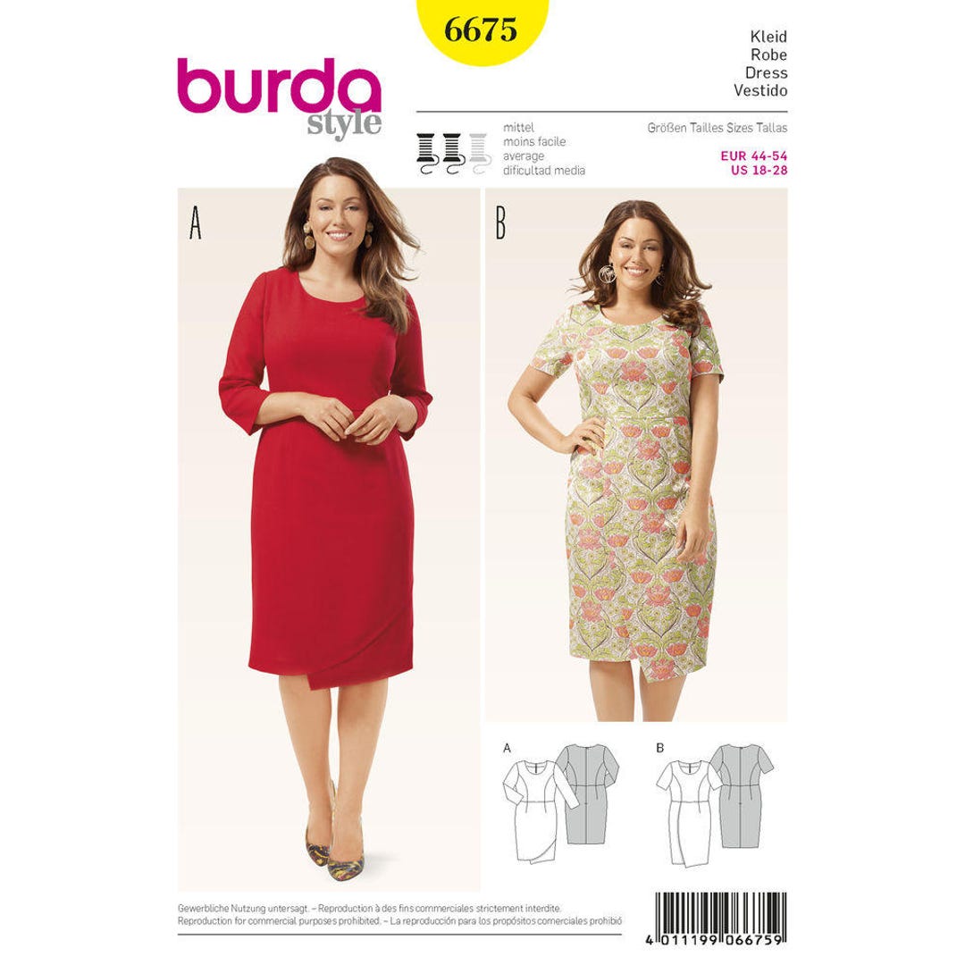 Women's Shirt and Dress - Burda Style 6675 - Etsy