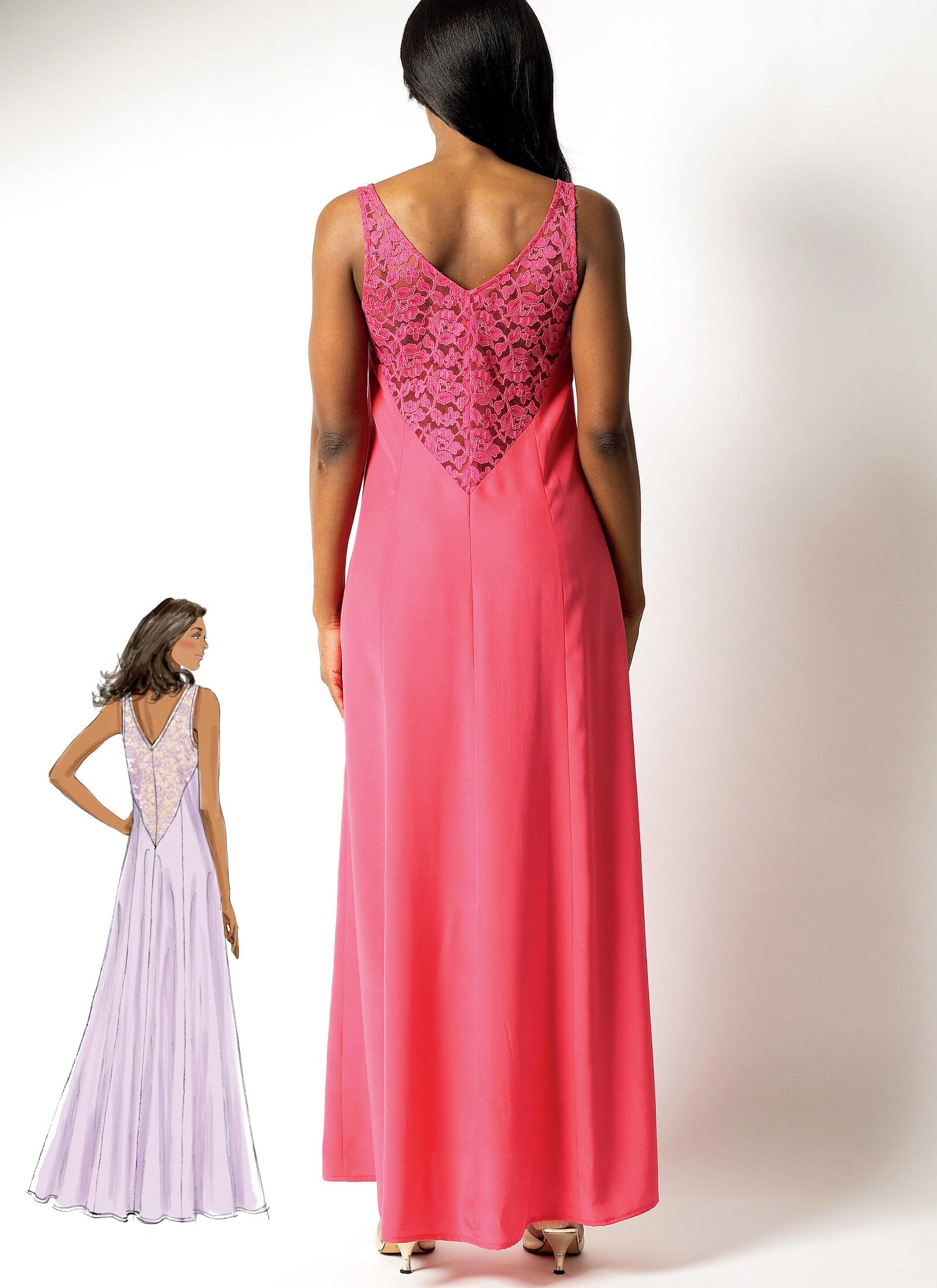 Misses' Side-tie Robe, Top, Gown, Pants and Drawstring Bag - Butterick ...