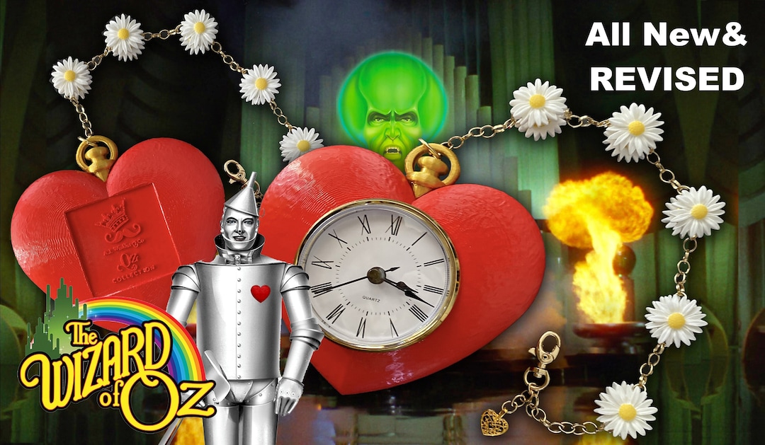 Wizard of Oz Tin Man's Deluxe Testimonial Heart With a REAL WORKING ...